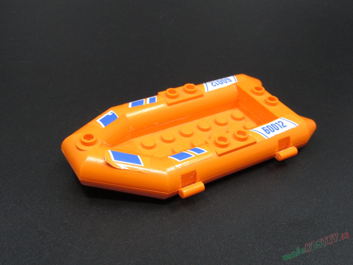 Lego člun - raft , oranžový | malekostky.cz - použité lego kostky